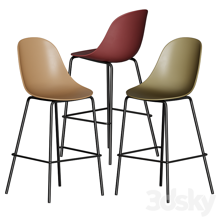 Harbor Side Stool - Chair - 3D model