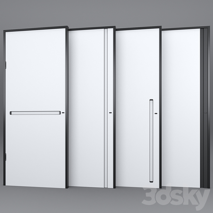 Entrance door collection v4 - Doors - 3D model