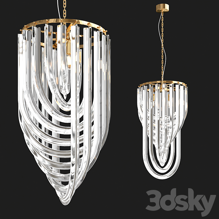 Flow light by lampatron - Pendant light - 3D model