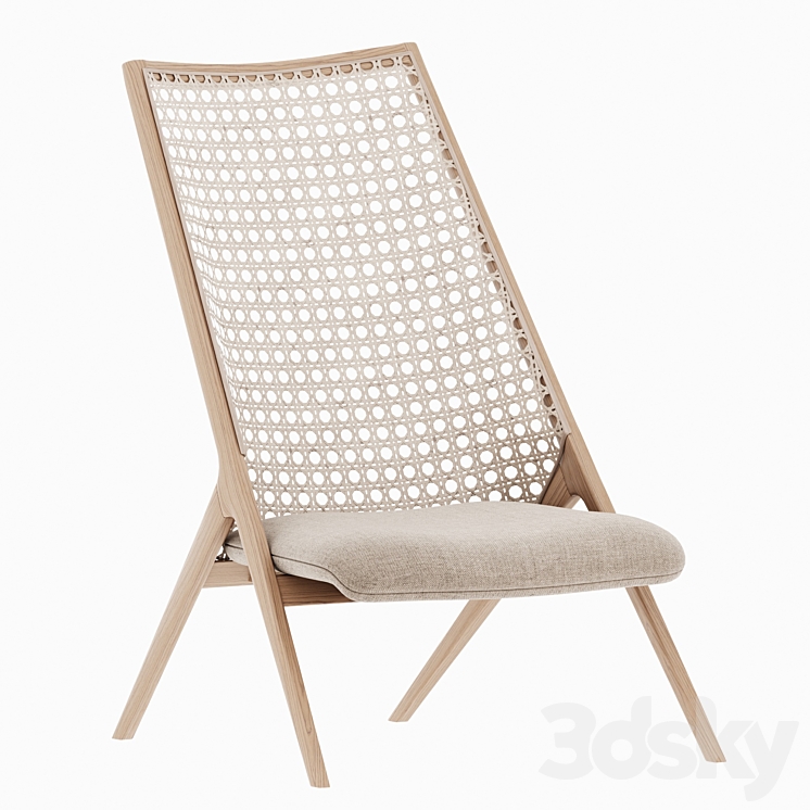 Tara lounge chair - Arm chair - 3D model