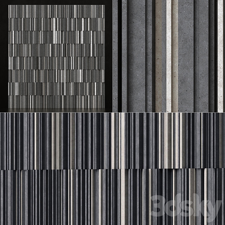 Tile long line decor n1 / Tile with long lines decor number 1 - Other ...