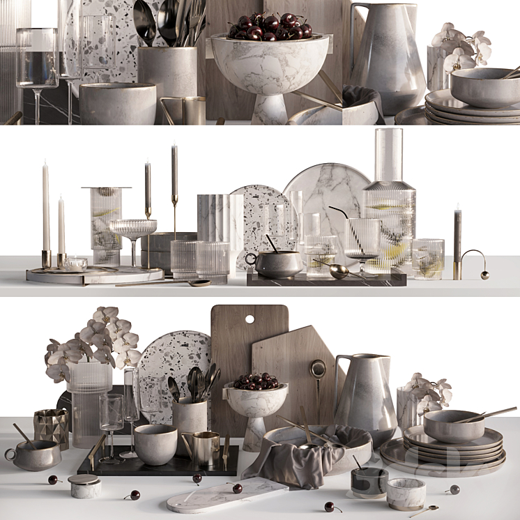 Table Decor Kitchen - Other kitchen accessories - 3D model