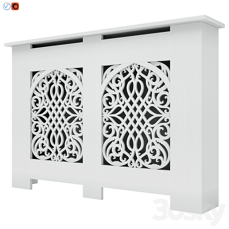 Decorative radiator shield_5 - Radiator - 3D model