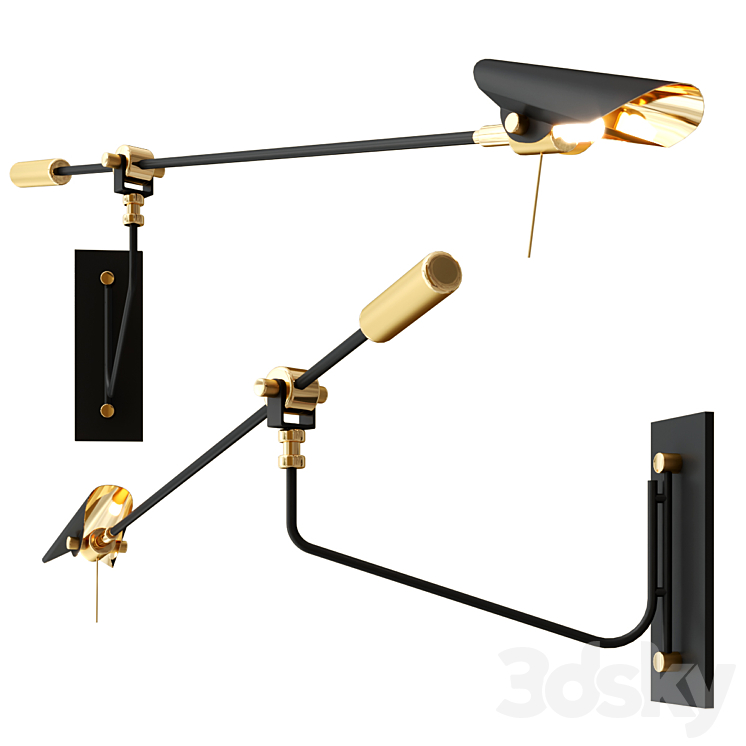 BIRD wall lamp - Wall light - 3D model