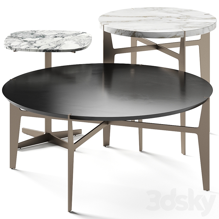Natuzzi Ido Coffee Tables - Table - 3D model