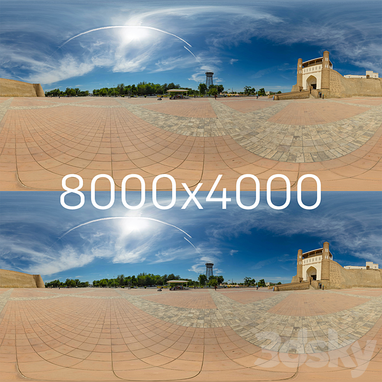 Uzbekistan, Bukhara, ARK - HDRI - 3D model