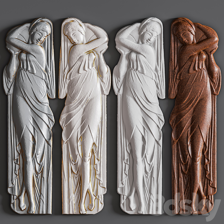 woman plaster - Decorative plaster - 3D model
