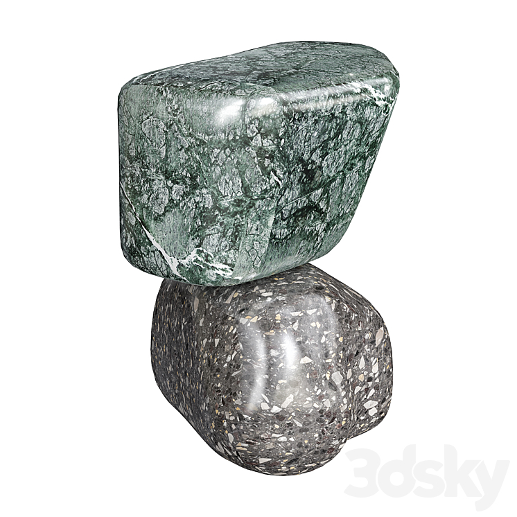 Stacked Stone Table - Marble - Table - 3D model