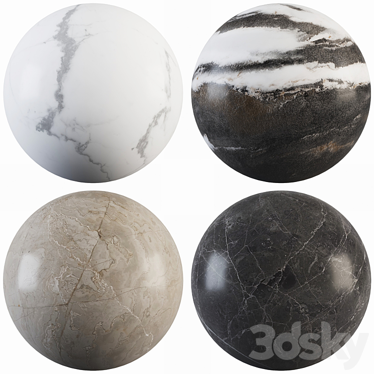 Collection Marble 25 - Stone - 3D model
