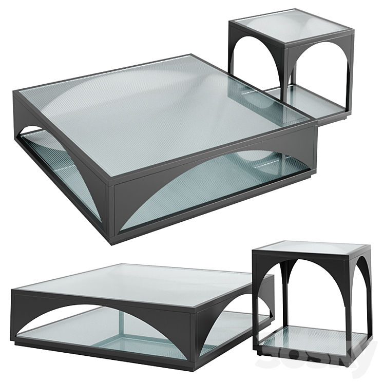 Coco Republic Isabella Coffee & Side Tables - Table - 3D model