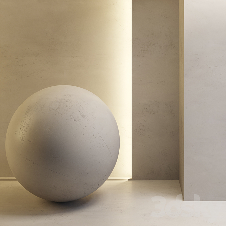 Wall light plaster - Wall covering - 3D model