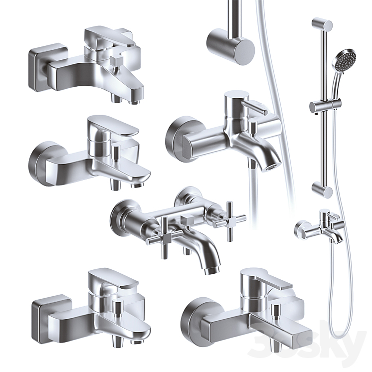 vitra shower faucets - Faucet - 3D model