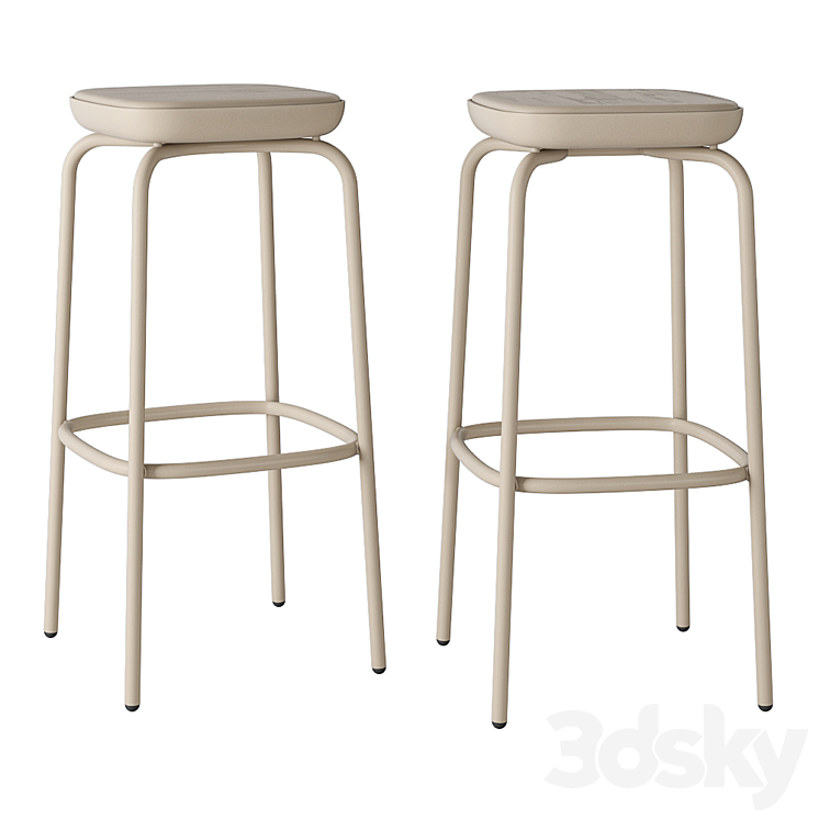 Wagner Living W 2020 stool out - Chair - 3D model