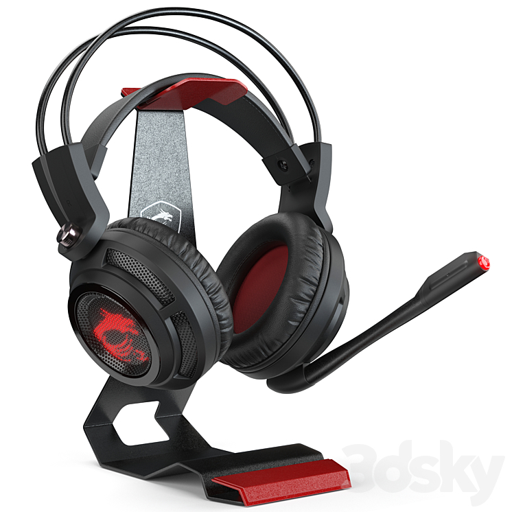 MSI Headset - Audio tech - 3D model