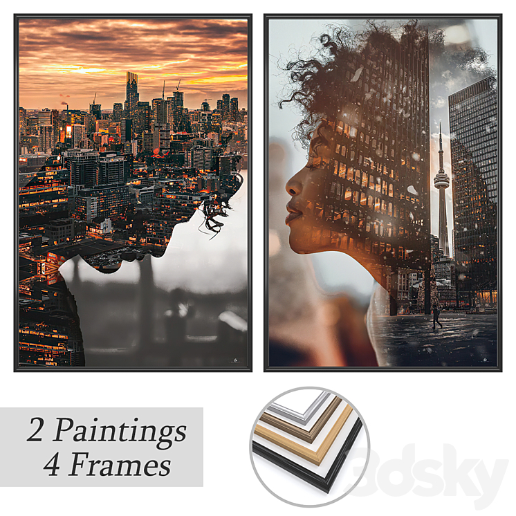 Wall paintings - Frame - 3D model