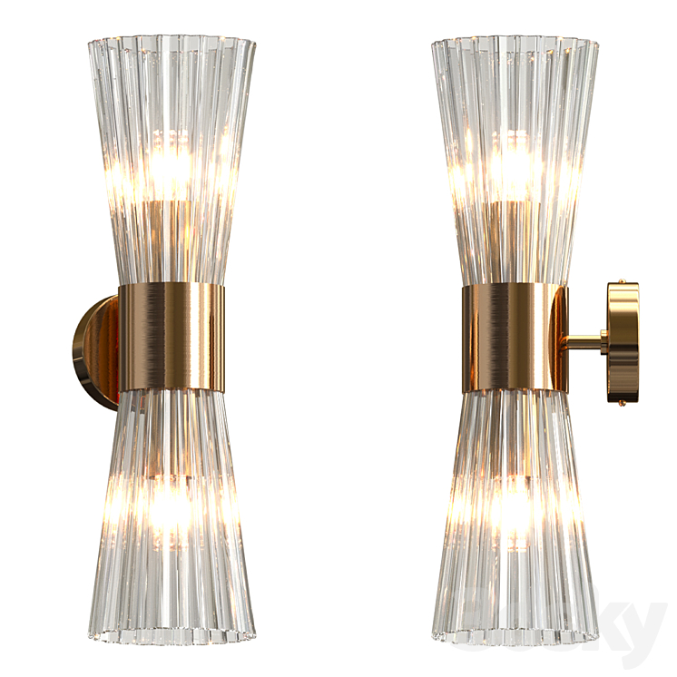 Hourglass Wall lamp - Wall light - 3D model