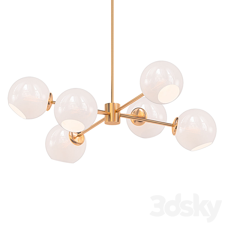 Staggered Glass 6 - Pendant light - 3D model