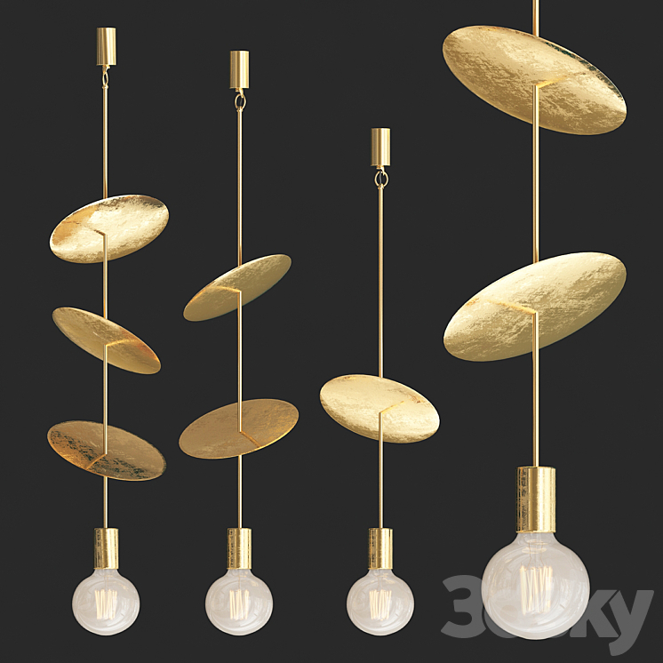 Flipside Solid Pendant Light - Pendant light - 3D model