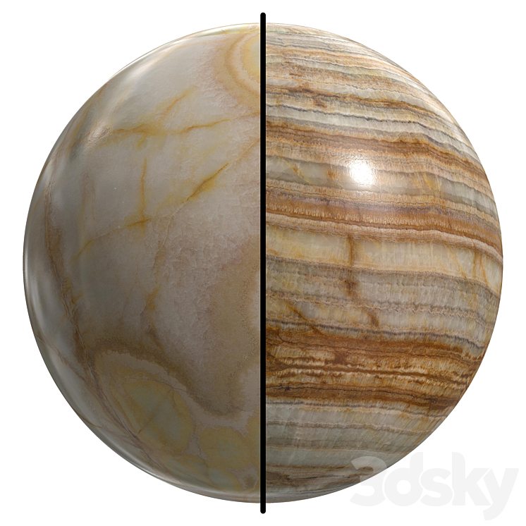FB35 Multicolor marble Onyx | 2 Mat | 80192 * 4096 - Stone - 3D model