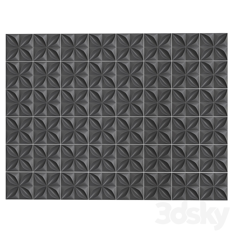 Rectangular Wall Panel - 3D panel - 3D model