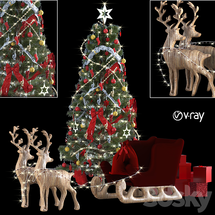 christmas tree - Other decorative objects - 3D model