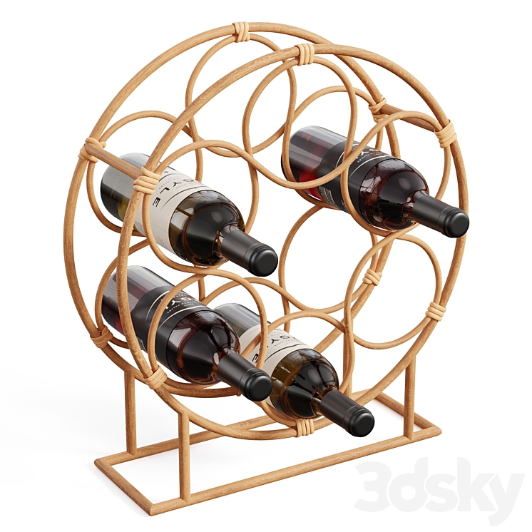 Metal Wine Rack - Other kitchen accessories - 3D model