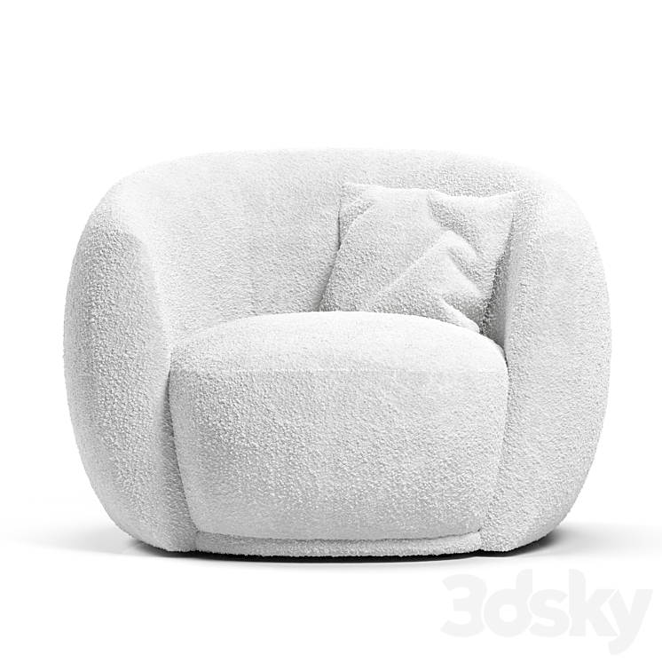 Moroso pacific chair - Arm chair - 3D model