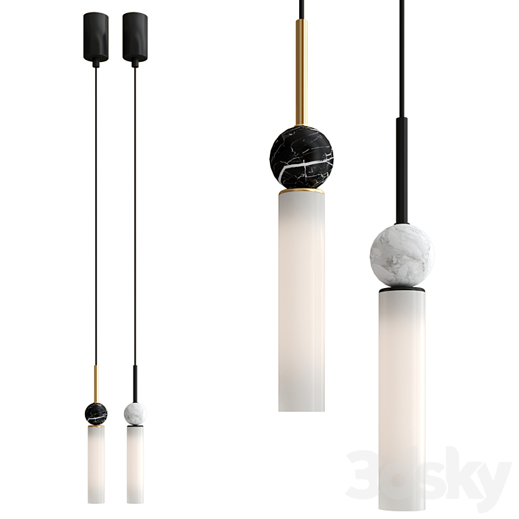 Delie 2 - Pendant light - 3D model