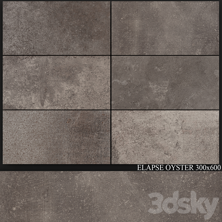 Caesar Elapse Oyster 300x600 - Tile - 3D model