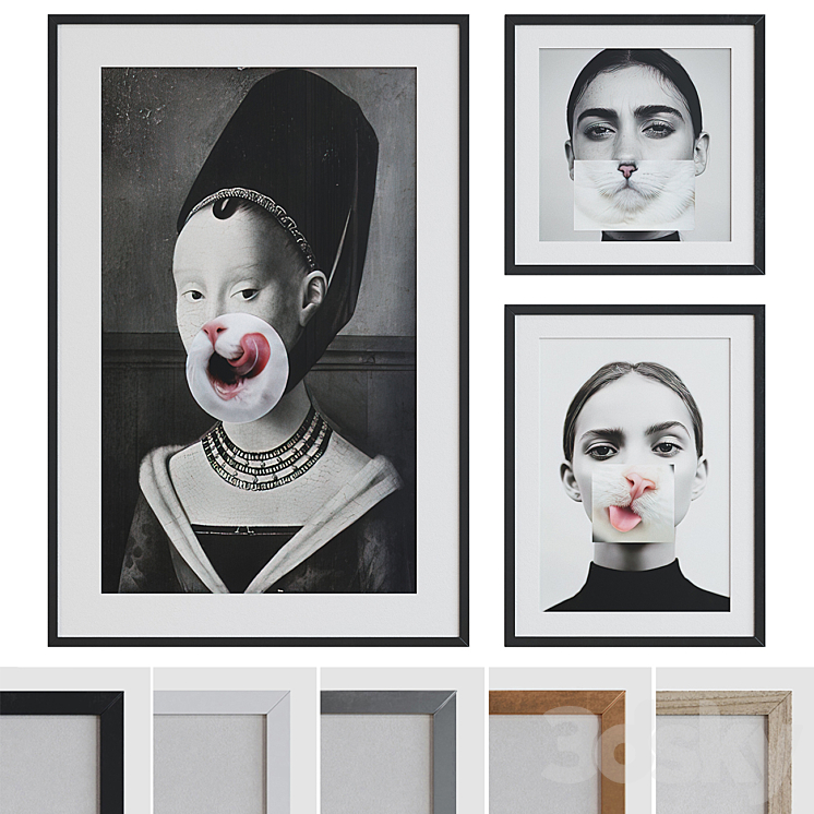 Picture Frame Set 208 - Frame - 3D model