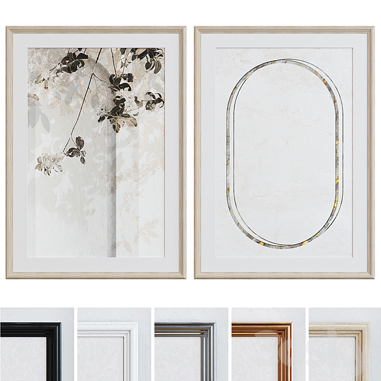 Picture Frame Set 240 - Frame - 3D model