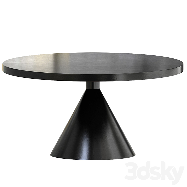 Noir Cone Dining Table - Metal - Table - 3D model