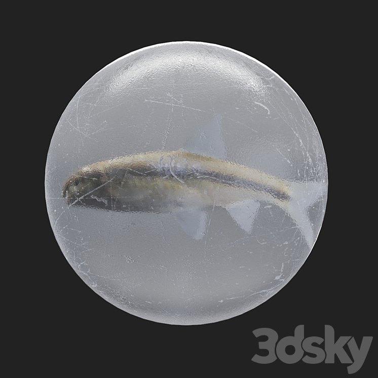 Scratched ice material Vray - Miscellaneous - 3D model
