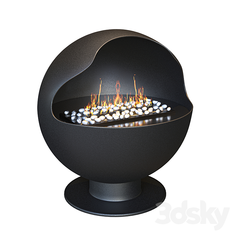 Bio fireplace Lux Fire Johnny - Fireplace - 3D model