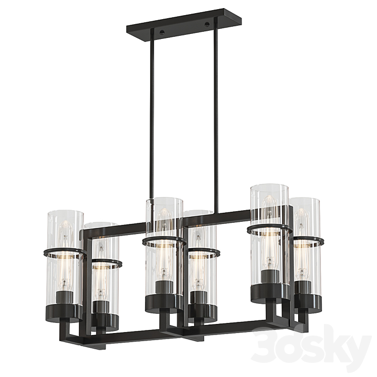 Holbrook 6 billiard - Pendant light - 3D model