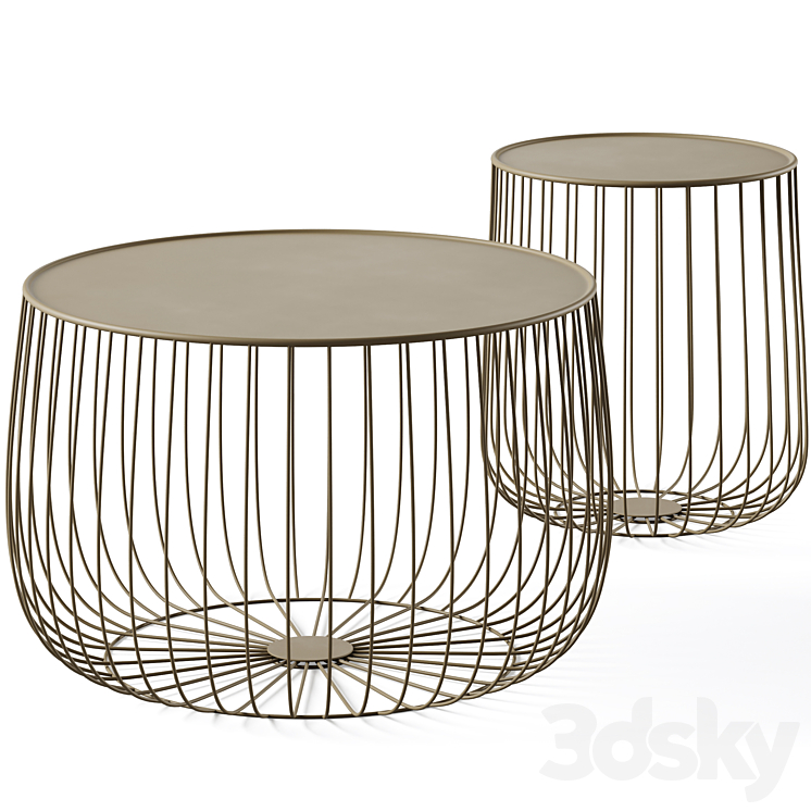 Coffee table Flat cage by Cosmo - Table - 3D model