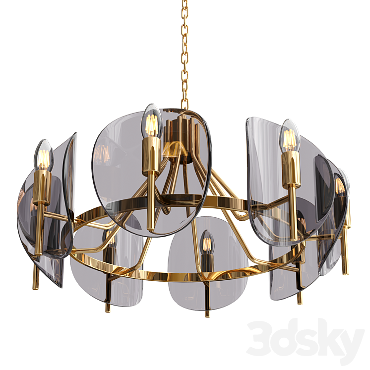 Chandelier 2 - Pendant light - 3D model