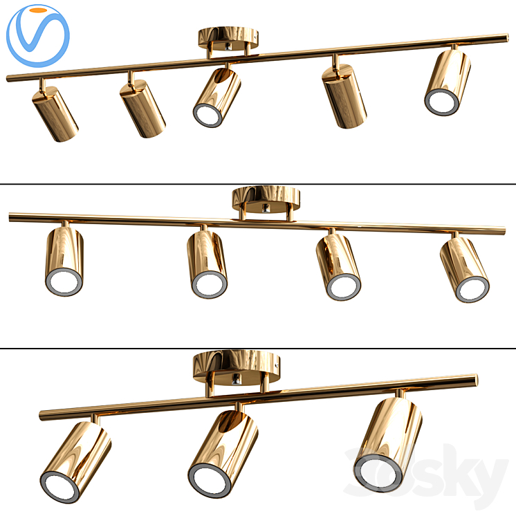 Ceiling Light - Technical lighting - 3D model