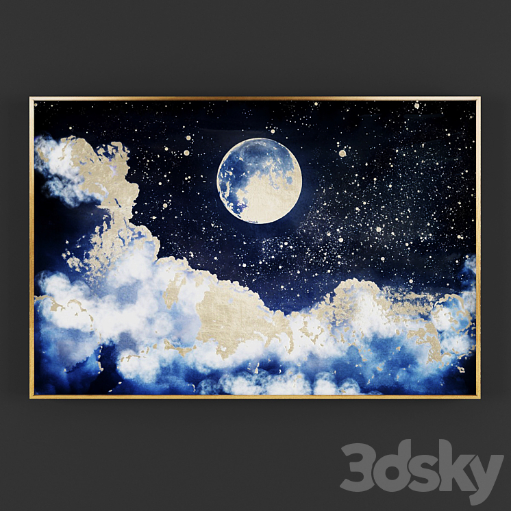 Collection of paintings N296 - Frame - 3D model