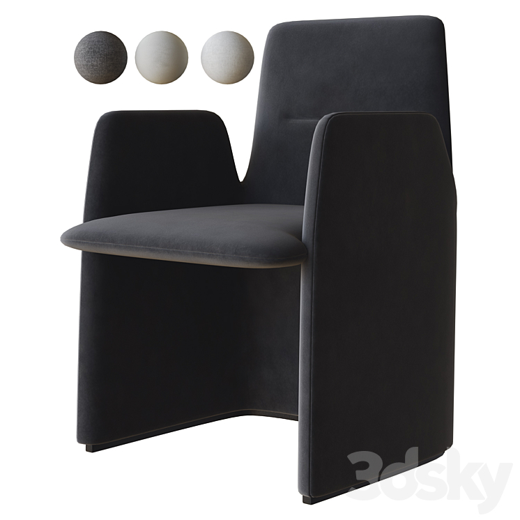 guest chair poliform - Arm chair - 3D model