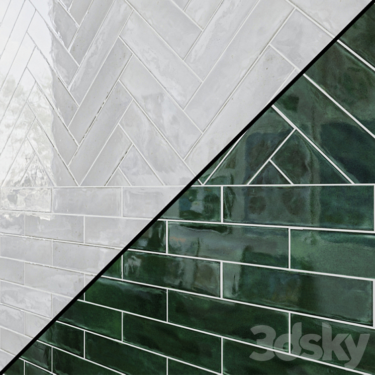 Ceramic tiles Atlantis Collection - Tile - 3D model