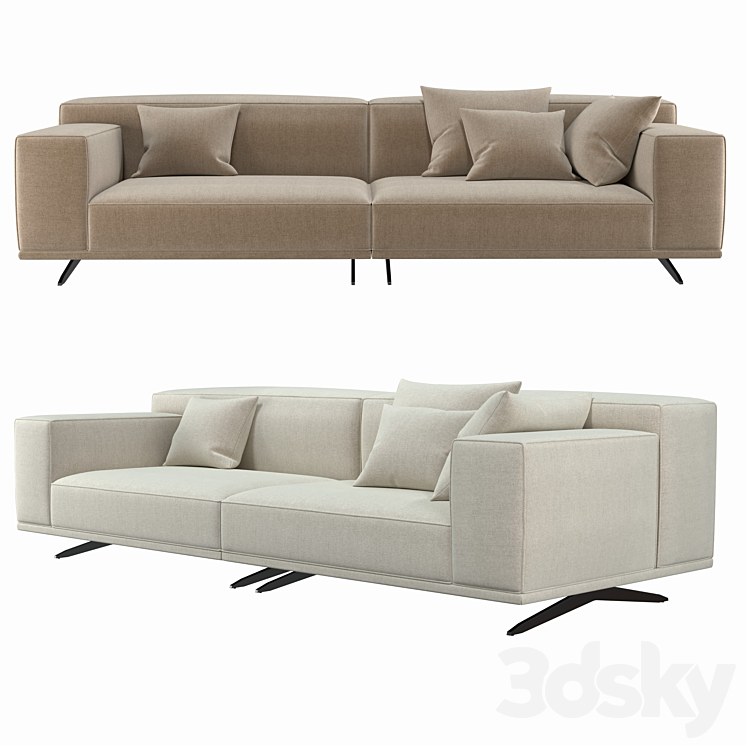 Sofa - Sofa Grasso by Eichholtz - Sofa - 3D model