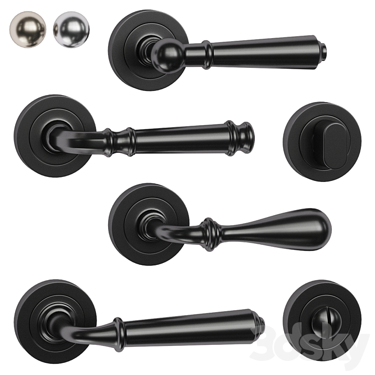 Pittella door handles - Doors - 3D model