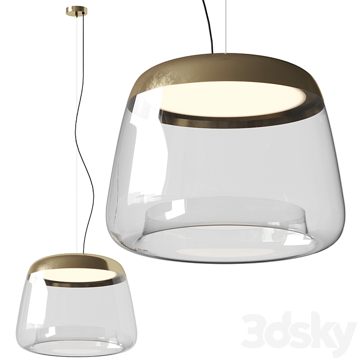 Hind Rabii ICE ABSOLUT L - Pendant light - 3D model