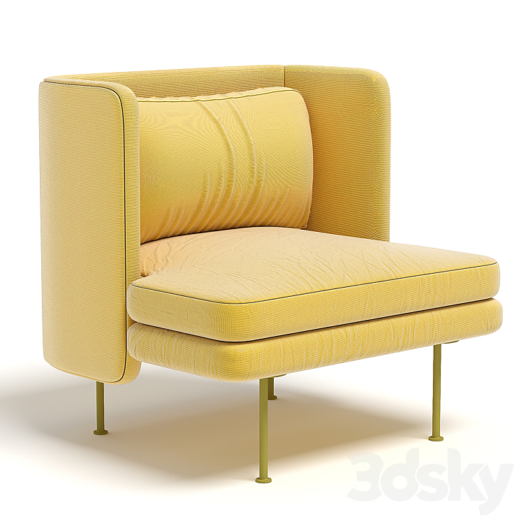 Block Lounge Chair - Arm chair - 3D model