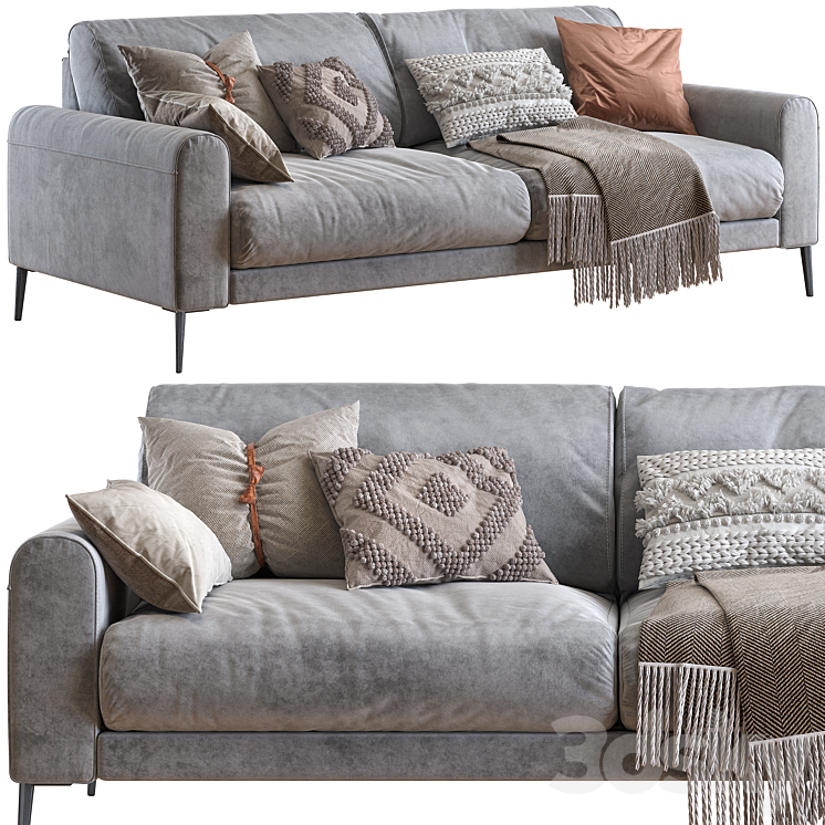 Joy sofa 212 cm - Sofa - 3D model