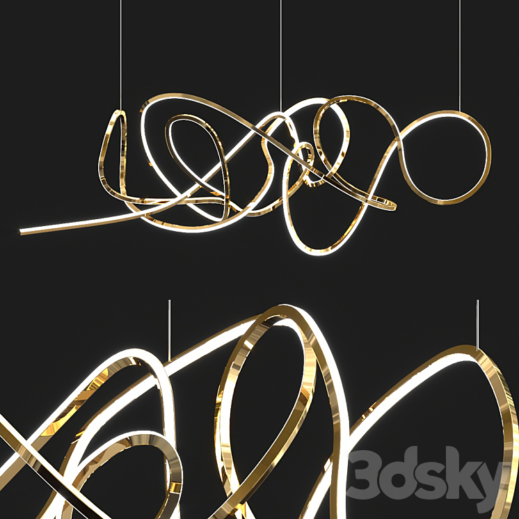 Inari by Cameron Design - Pendant light - 3D model