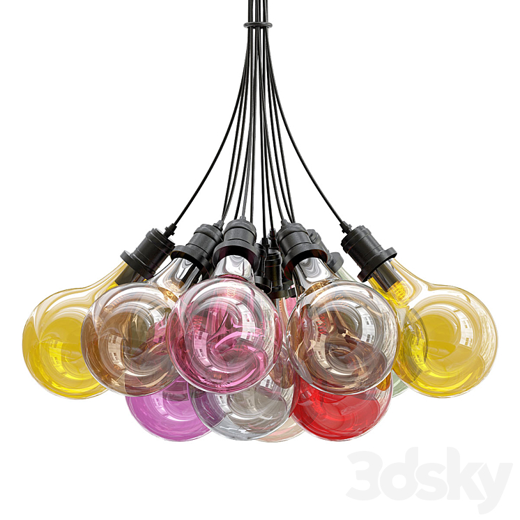 8972-D10L - Pendant light - 3D model