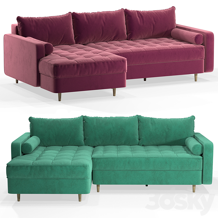 Sofa corner factory IDYLLIC - Sofa - 3D model