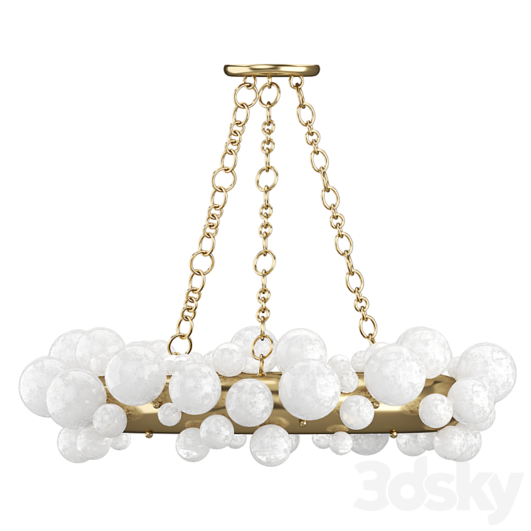 1st DIBS Bubble Ring Rock Crystal Chandelier by Phoenix - Pendant light ...